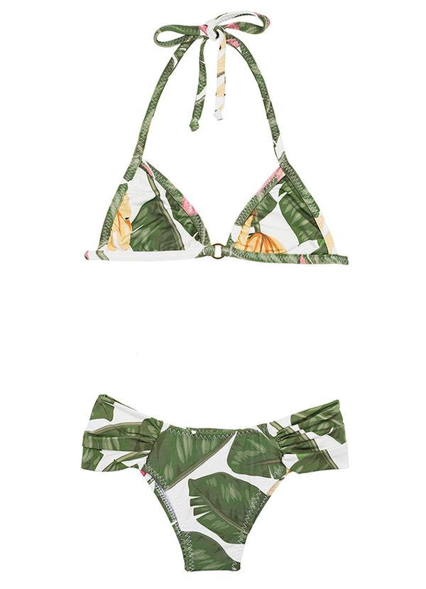 Biquíni Infantil Top Triângulo + Mini Kitty - Triya